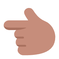 hand pointing left unicode