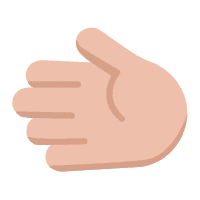 hand flat emoji