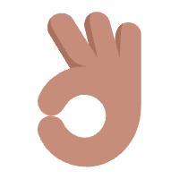 hand flat emoji