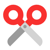 scissors icon on iphone