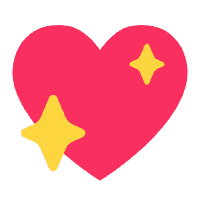 sparkle heart emoji png
