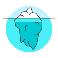 iceberg illustration svg