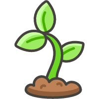 seedling emoji vector