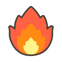 different fire emojis