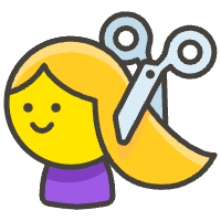 sideways scissors emoji