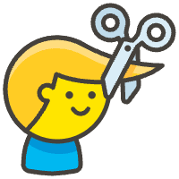 sideways scissors emoji