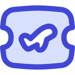 Plane Boarding Pass icon PNG and SVG Download | Streamline