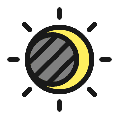 solar eclipse icon