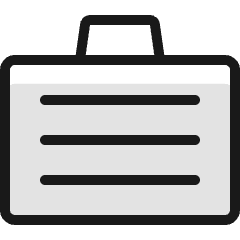 briefcase icon black