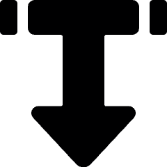 Diagram Arrow Dash Down icon PNG and SVG Download | Streamline