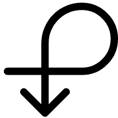 Diagram Steady Down Large Head icon PNG and SVG Download | Streamline