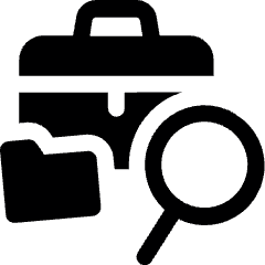 black bag folder icon