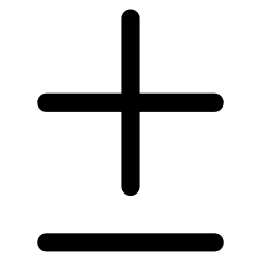 bootstrap icons plus minus