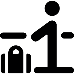 Moving Walkway Luggage icon - Free Download PNG & SVG | Streamline