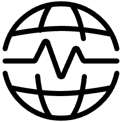 Earthquake Global Seismic Wave icon - Free Download PNG & SVG | Streamline