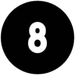 Number Eight Circle icon PNG and SVG Download | Streamline