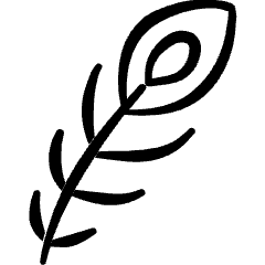 peacock feather icon