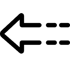 Diagram Arrow Dash Left icon - Free Download PNG & SVG | Streamline