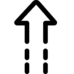 Diagram Arrow Dash Up 1 icon PNG and SVG Download | Streamline