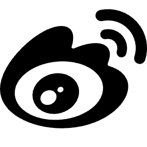weibo icon vector