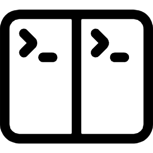 Terminal Split icon from Bootstrap Set | Free Download as SVG Vector and Transparent PNG