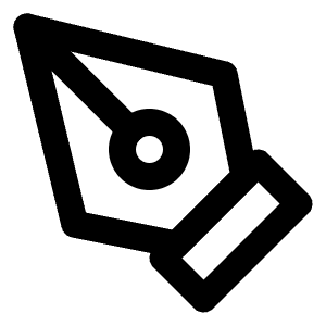 pen icon text