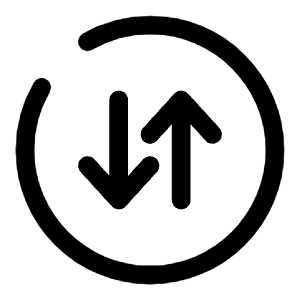 sort up down arrow icon