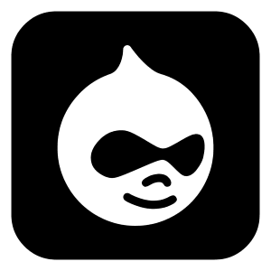 drupal logo white