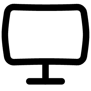 Screen Curve icon PNG and Free SVG Download | Streamline