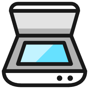 scanner icon vector