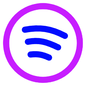 spotify icon blue