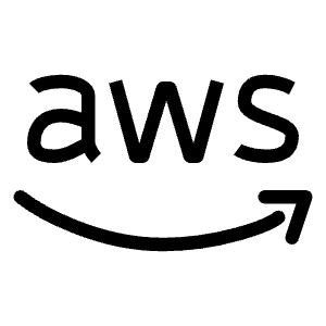 aws logo white