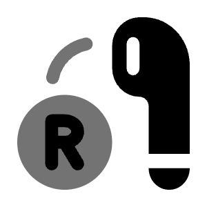 Airbuds Right icon PNG and Free SVG Download | Streamline