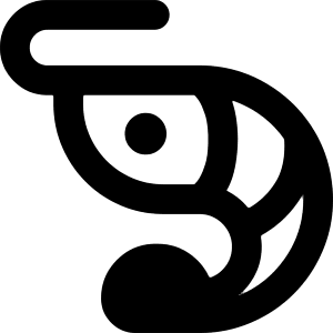 shrimp icon text