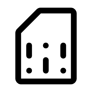 Sim Card icon from Rounded Line - Material Symbols Set | Free Download ...