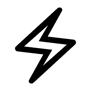 electricity icon text