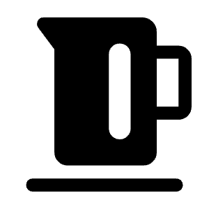 Kettle Fill icon from Rounded Fill - Material Symbols Set | Free ...