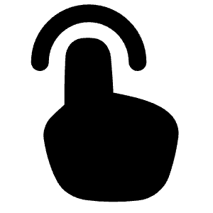 One Finger Tap icon - Free Download PNG & SVG | Streamline