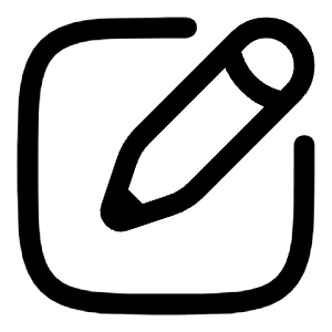 pen icon text