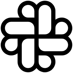 slack logo white