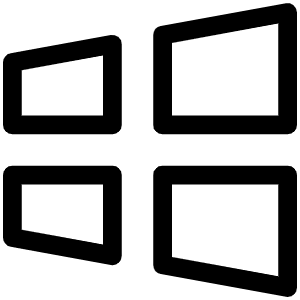 Windows Logo Light icon PNG and Free SVG Download | Streamline