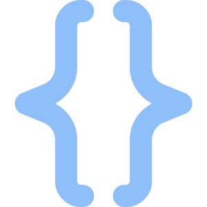 curly brackets logo