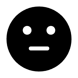 neutral face icon