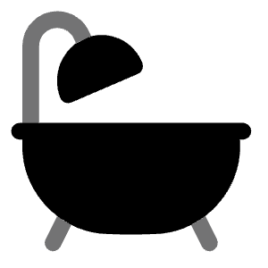 bath icon vector