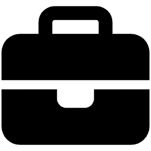 briefcase icon white