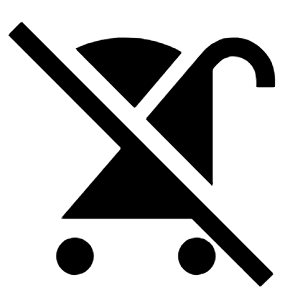 No Stroller Fill icon from Sharp Fill - Material Symbols Set | Free ...