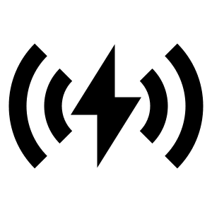 wireless charging icon vector