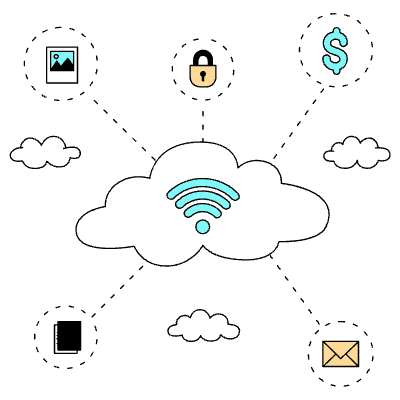 Data Cloud Illustration | Customize SVG, PNG, PDF | Streamline 4.0