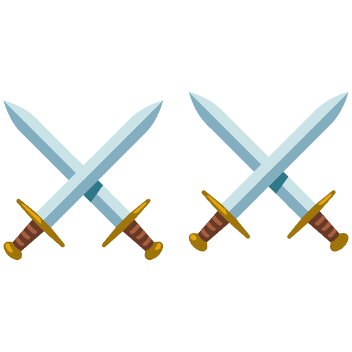 crossed sword vector