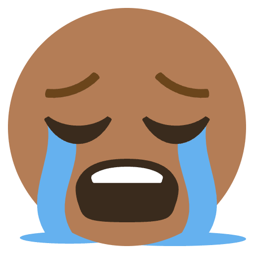 animated crying face